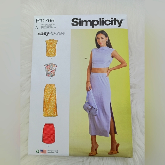 Simplicity | Other | Simplicity Womens Knit Top And Skirt And Two ...